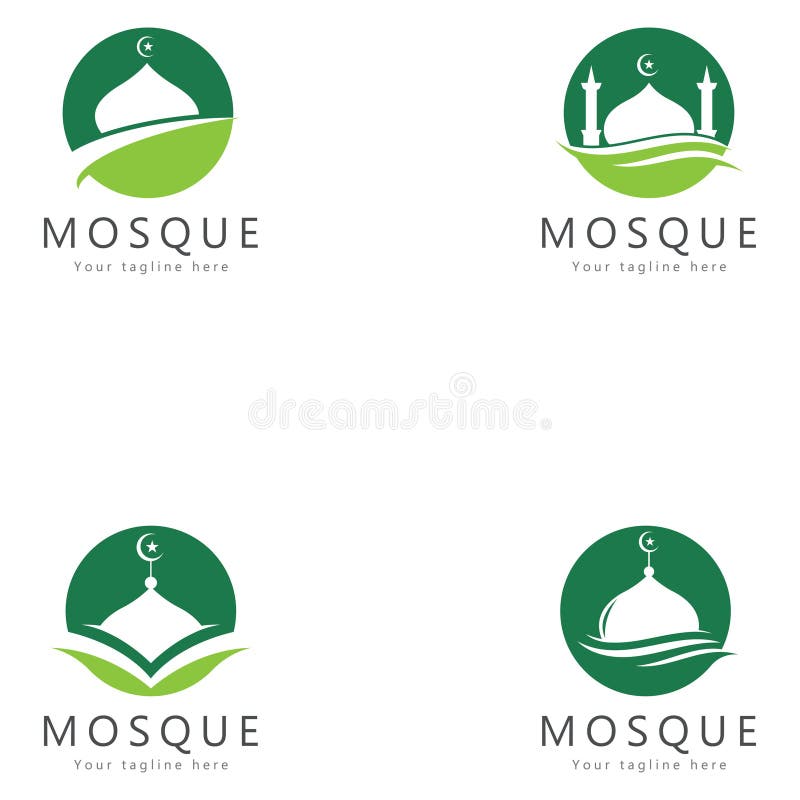 Mosque Logo Template Design Vector Emblem Concept Design Creative ...