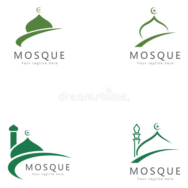 Mosque Logo Template Design Vector Emblem Concept Design Creative ...