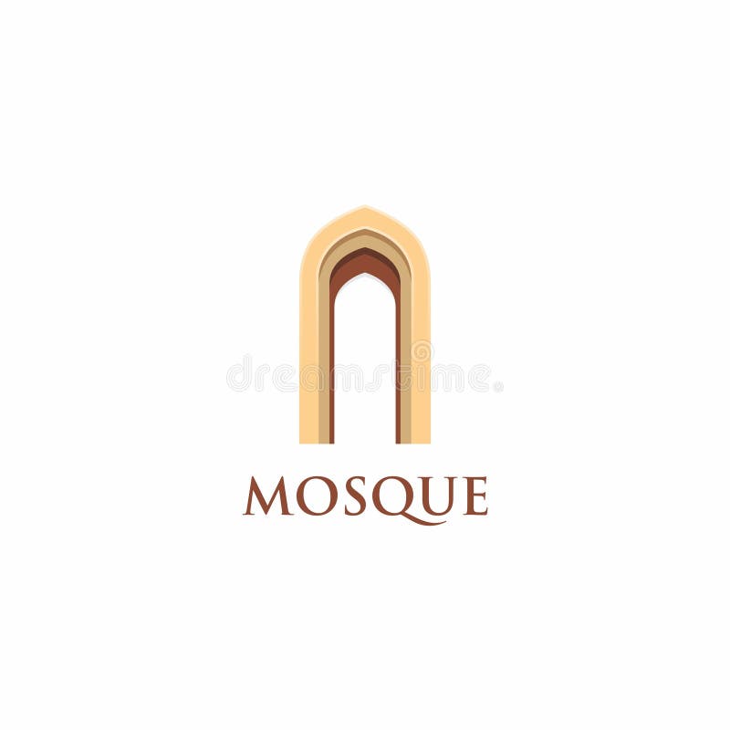 Mosque Logo Vector Illustration. Mosque Icon Stock Vector ...