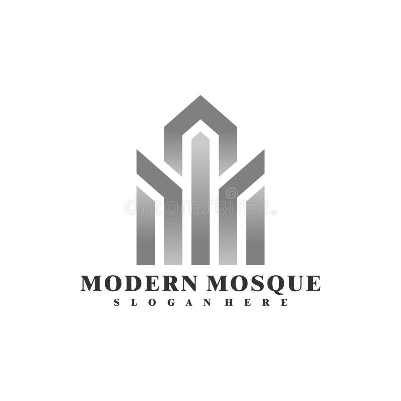 Mosque Logo Vector Illustration. Modern Mosque Logo Design Concept ...