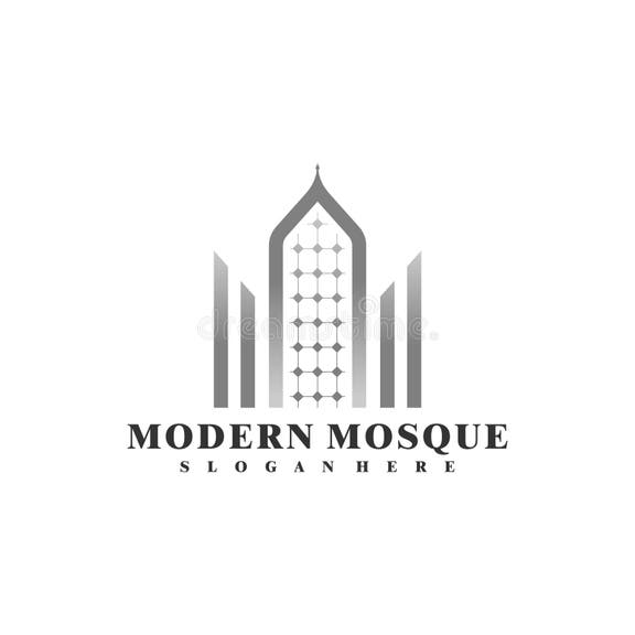 Mosque Logo Vector Illustration. Modern Mosque Logo Design Concept ...