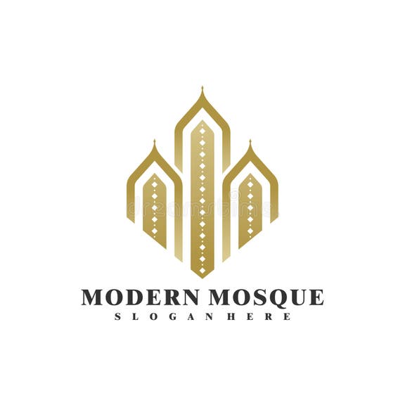 Mosque Logo Vector Illustration. Modern Mosque Logo Design Concept ...