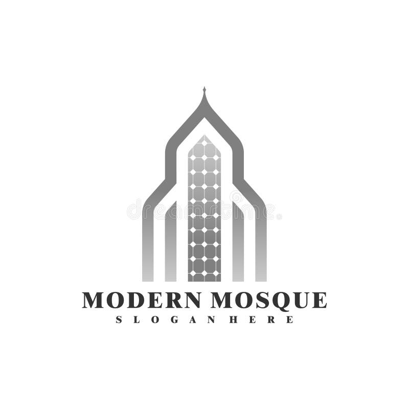 Mosque Logo Vector Illustration. Modern Mosque Logo Design Concept ...