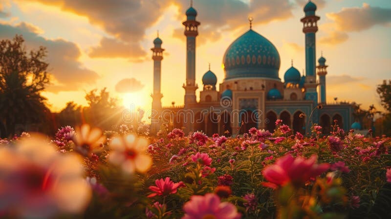 The Mosque is Made in the Traditions of Islamic Architecture. Eastern ...