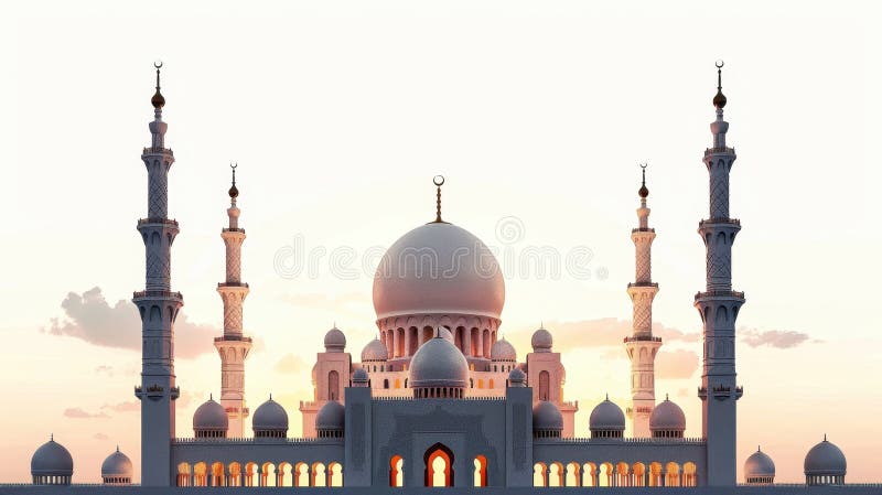The Mosque is Made in the Traditions of Islamic Architecture. Eastern ...