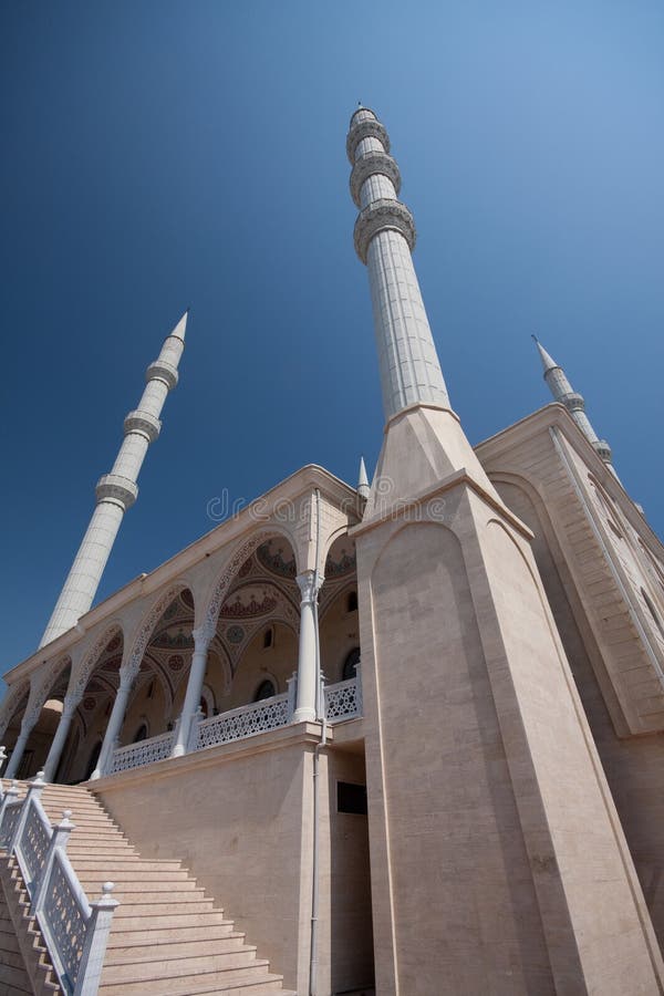 Mosque in Manavgat stock photo. Image of arabian, blue - 16432984