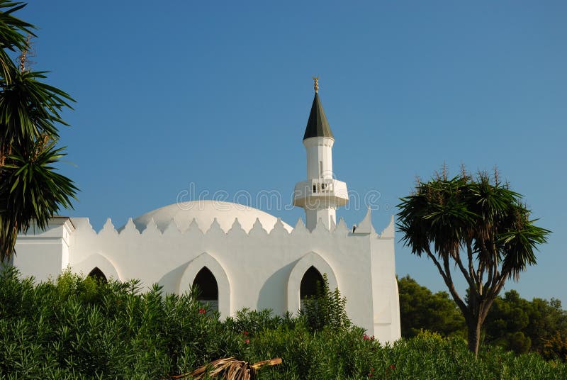 Mosque in Marbella stock photo. Image of tower, design - 3556992