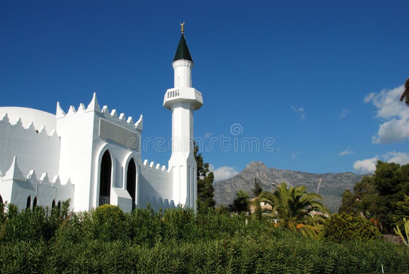 Mosque, Marbella, Spain. stock image. Image of western - 33124939