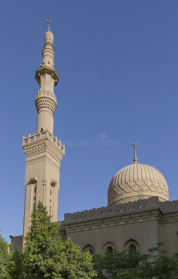 Mosque Masjed Al Subah in Cairo Stock Photo - Image of islam, subah ...