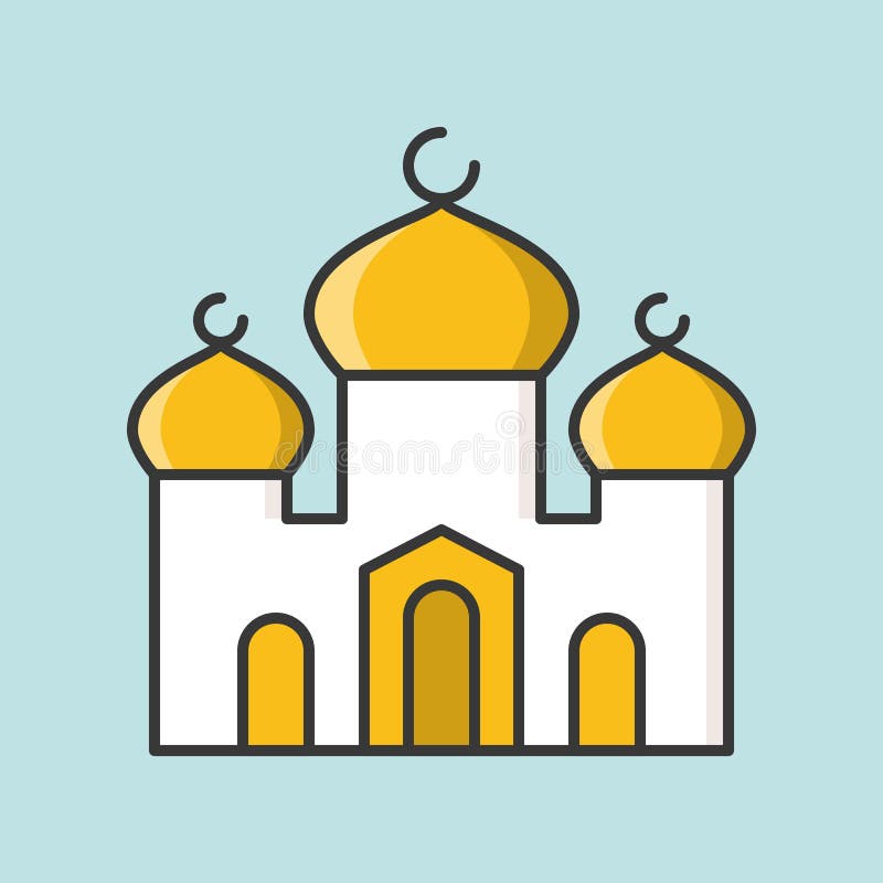 Mosque or masjid icon stock vector. Illustration of outline - 115457458 Mosque or masjid icon stock vector. Illustration of outline - 115457458
