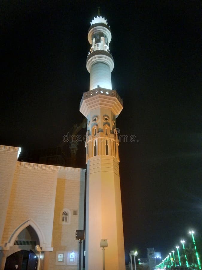 The Mosque Minar Like a Light House Stock Photo - Image of mosqu ...