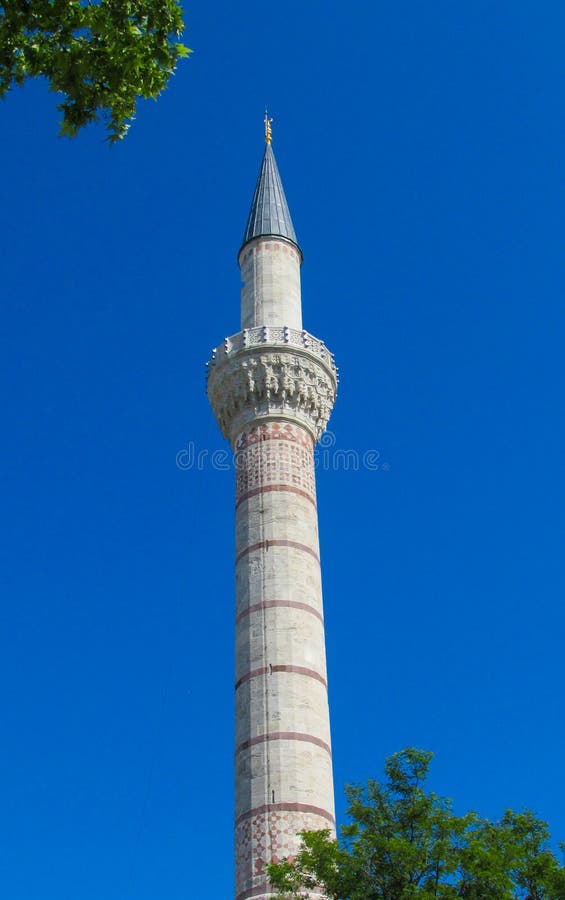 Mosque minara in Turkey stock photo. Image of bosphorus - 82740390