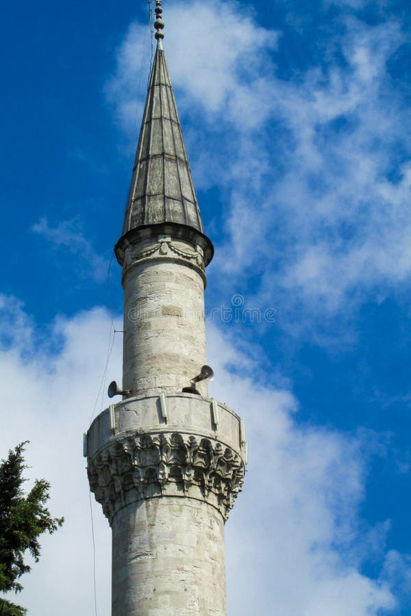 Mosque minaret in Turkey stock image. Image of heritage - 82740385