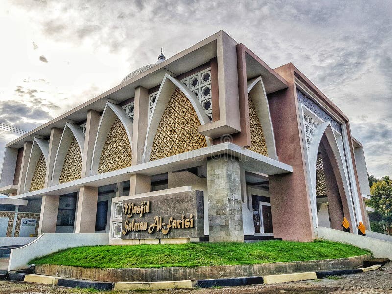 A Mosque with Minimalist and Modern Design Stock Image - Image of ...