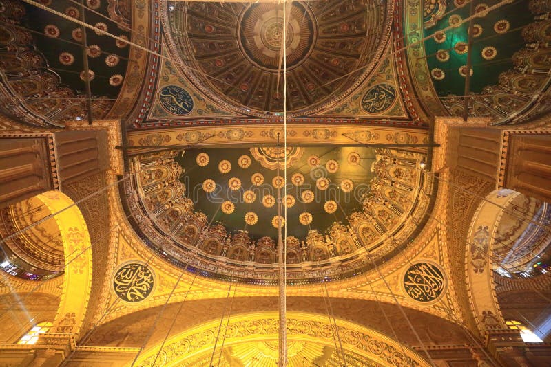 Mosque of Muhammad Ali in Cairo Stock Photo - Image of architecture ...