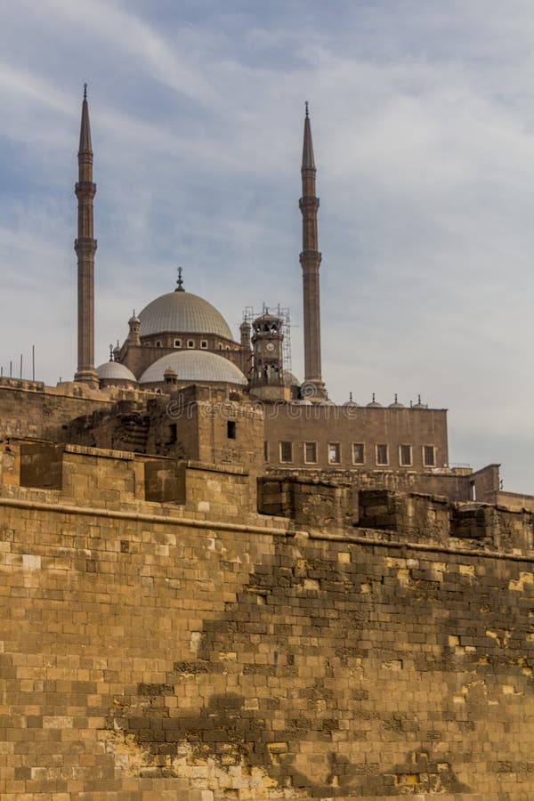 Mosque of Muhammad Ali in the Citadel in Cairo, Egy Stock Image - Image ...
