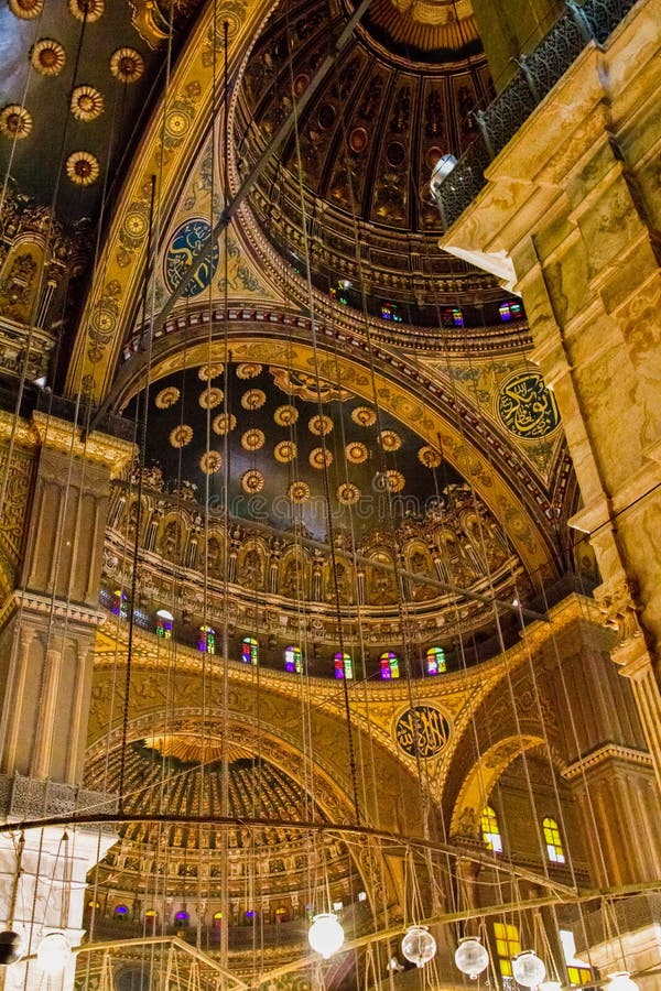The Mosque of Muhammad Ali in Egypt Stock Photo - Image of pattern ...