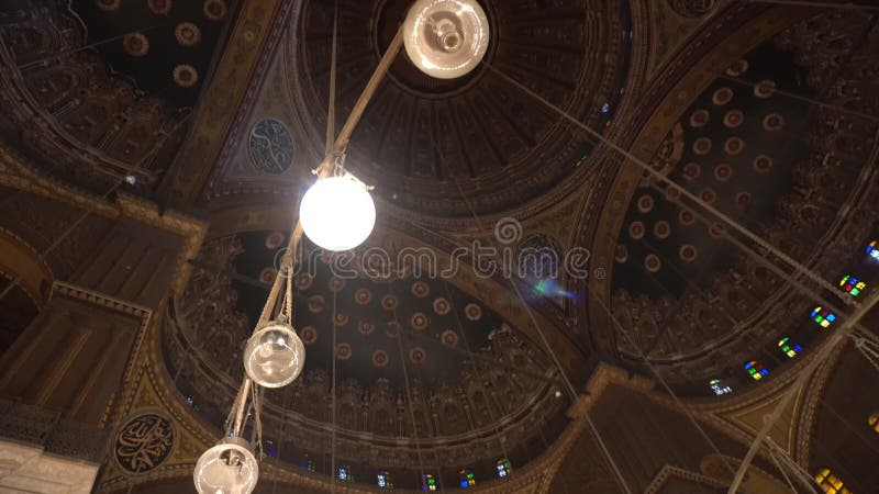 Mosque of Muhammad Ali Interior Isalamic Beautiful Architecture Ceiling ...