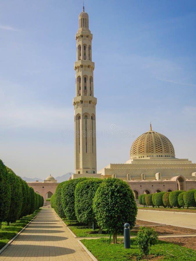 Mosque in Muscat stock photo. Image of muscat, minarets - 82397044