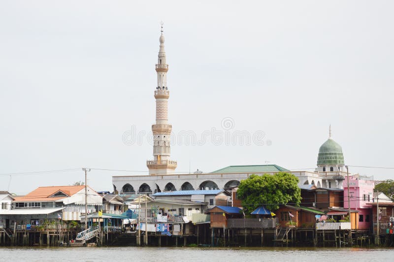 Mosque near the river stock image. Image of cloud, mohammedanism - 44948565