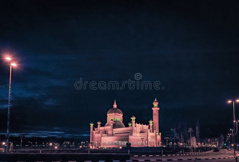 Mosque night stock image. Image of heritage, islam, pray - 123243553