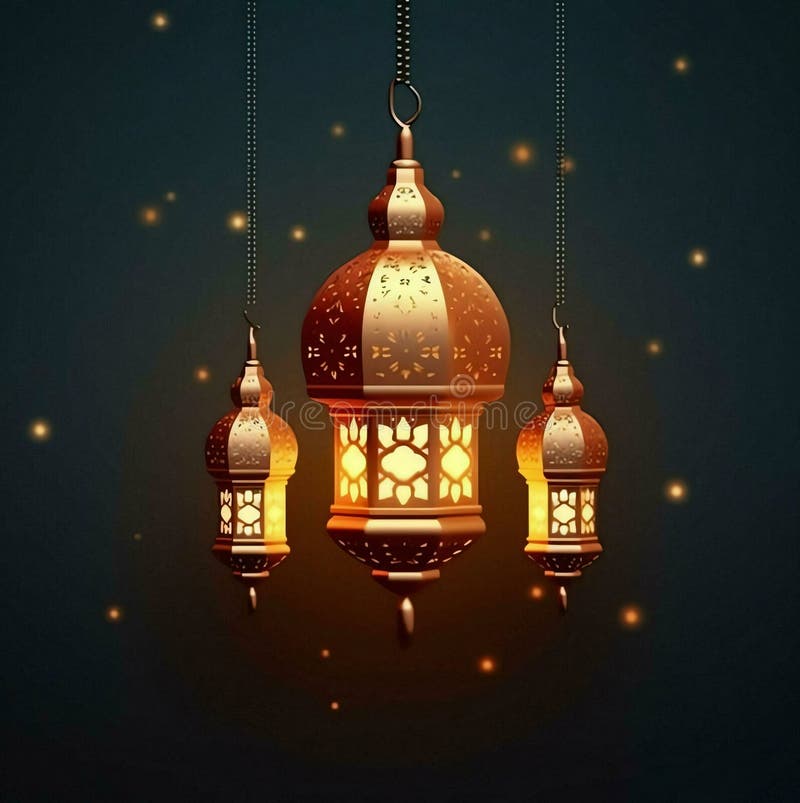 Christmas Lights in the Night Mosque Mosque in the Night Stock ...