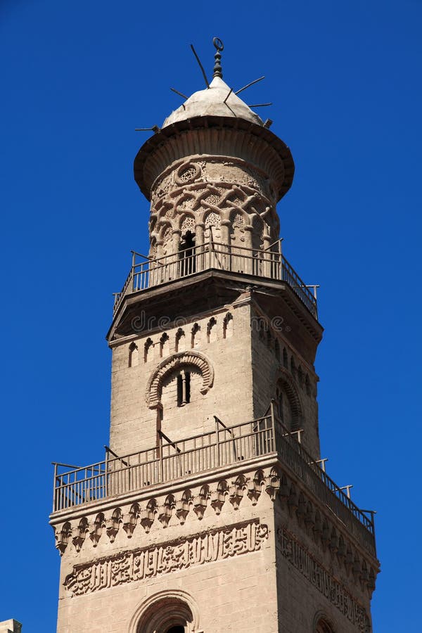 The Mosque in the Old Street of Arabish Cairo, Egypt Stock Image ...