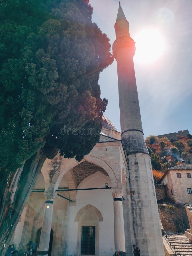 Mosque of Pocitelj in Herzegovina Stock Photo - Image of pocitelj ...