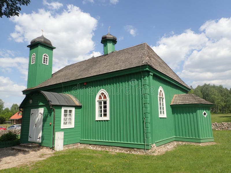 Mosque, Poland stock image. Image of tiny, timber, religious - 91640867