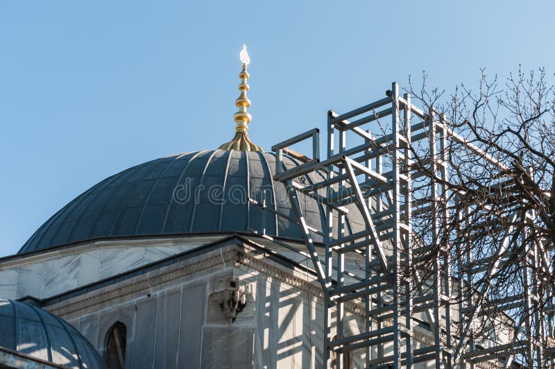 Mosque Restoration stock photo. Image of blue, restoration - 39003134
