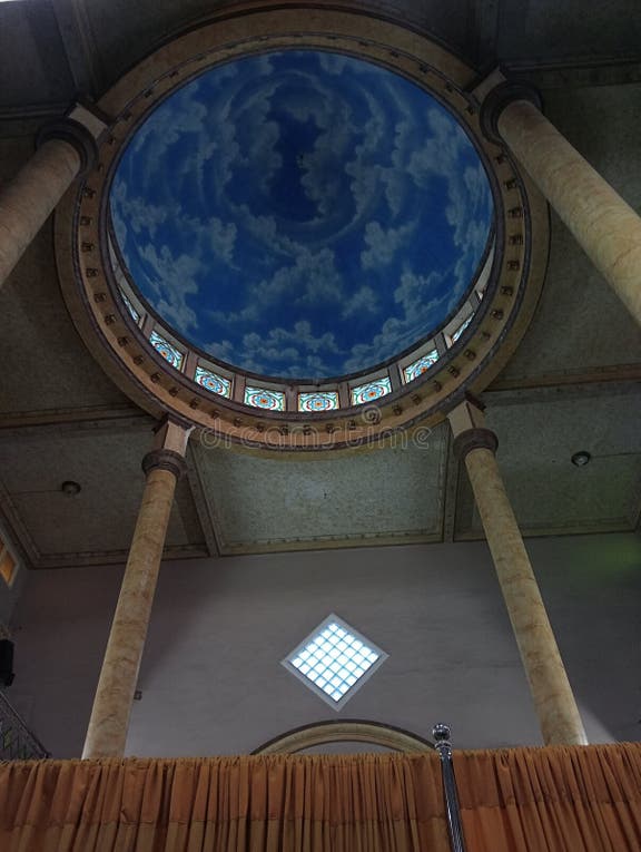 Mosque Roof from Inside is Beautiful and Cool Stock Image - Image of ...