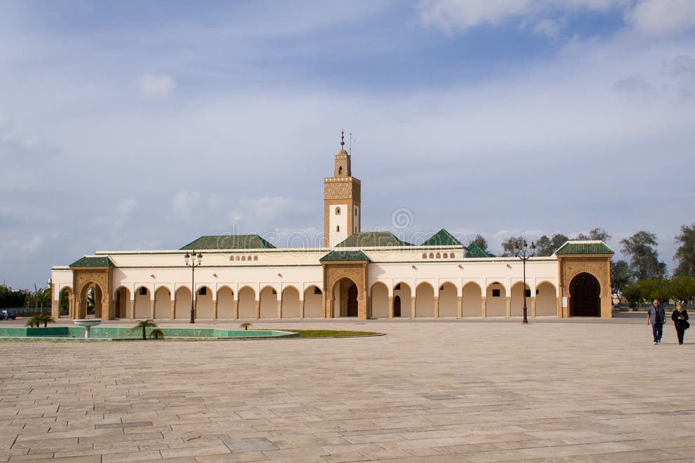 Mosque of the Royal Palace in Rabat Stock Photo - Image of muslim ...