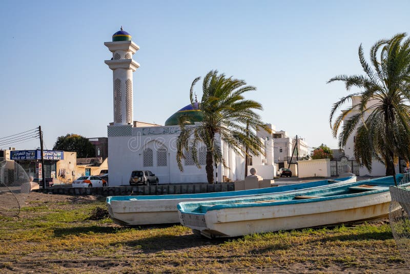 Mosque of Seeb, Near Muscat, Oman Editorial Photography - Image of mouj ...