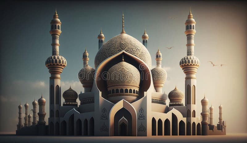 Mosque Sheikh Zayed Mosque Uae Stock Illustration - Illustration of ...