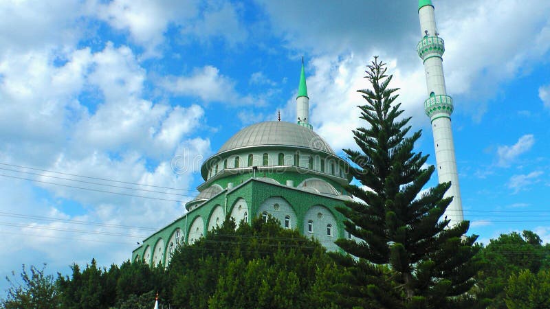 Mosque in side resort stock photo. Image of surrounded - 127649854