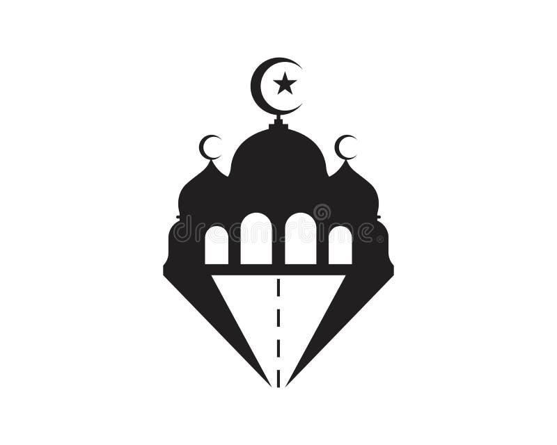 Mosque Silhouette Logos Symbols Template Design Vector Stock Vector ...