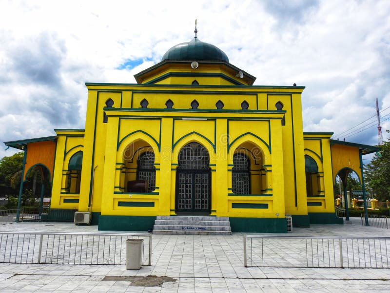 Mosque Sultan Syarif Qassim 2 Stock Image - Image of national, islam ...