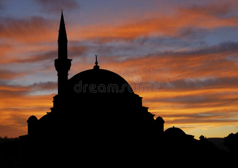 Egypt Cairo Citadel Night View Stock Image - Image of arab, praying ...