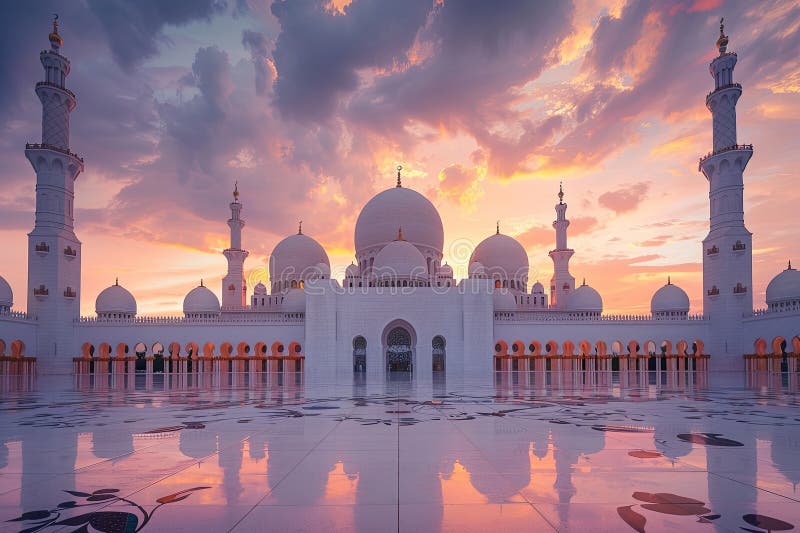 Mosque at sunset stock photo. Image of cathedral, europe - 371006678