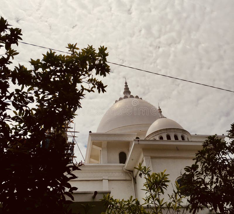 Mosque in Tlogomas, East Java, Indonesia Stock Photo - Image of clouds ...
