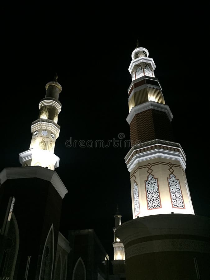 Mosque stock photo. Image of tower, islamic, wallaper - 221051620