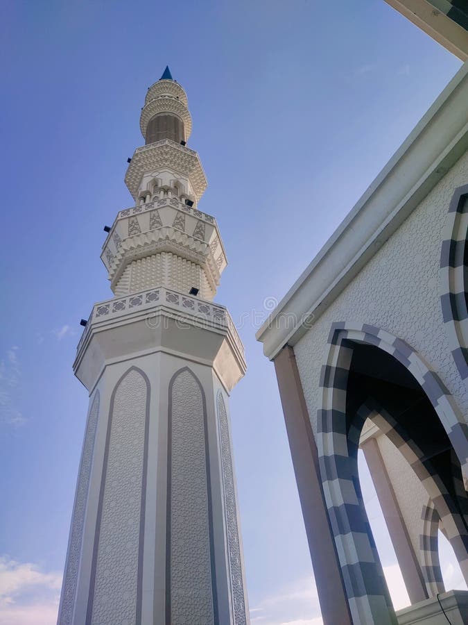 Mosque tower background stock image. Image of ceiling - 375458497