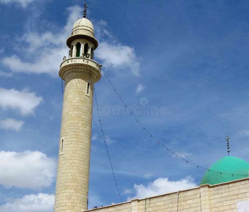 Mosque tower and dome stock photo. Image of dome, site - 82709324