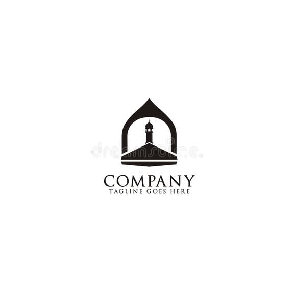 Mosque Tower Logo Design Inspiration Stock Vector - Illustration of ...