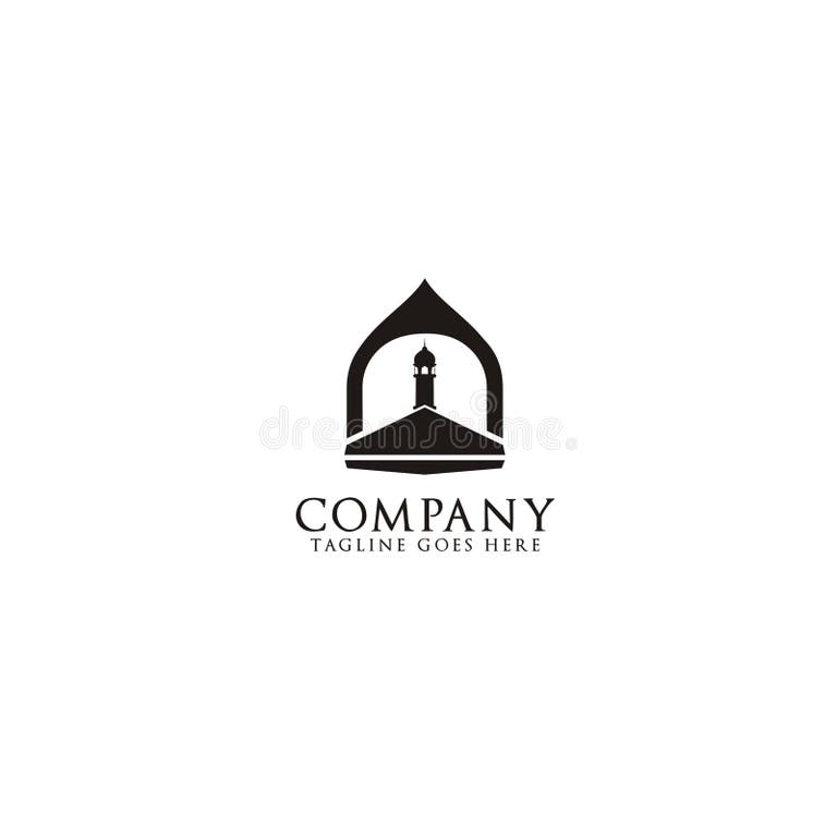 Mosque Tower Logo Design Inspiration Stock Vector - Illustration of ...