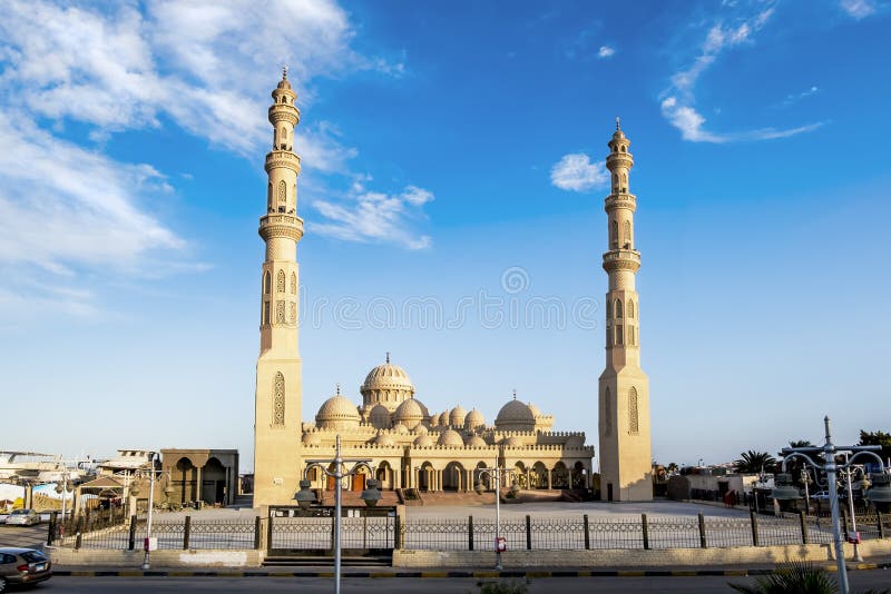 The Mosque in the Town of Hurghada in Egypt Stock Photo - Image of high ...