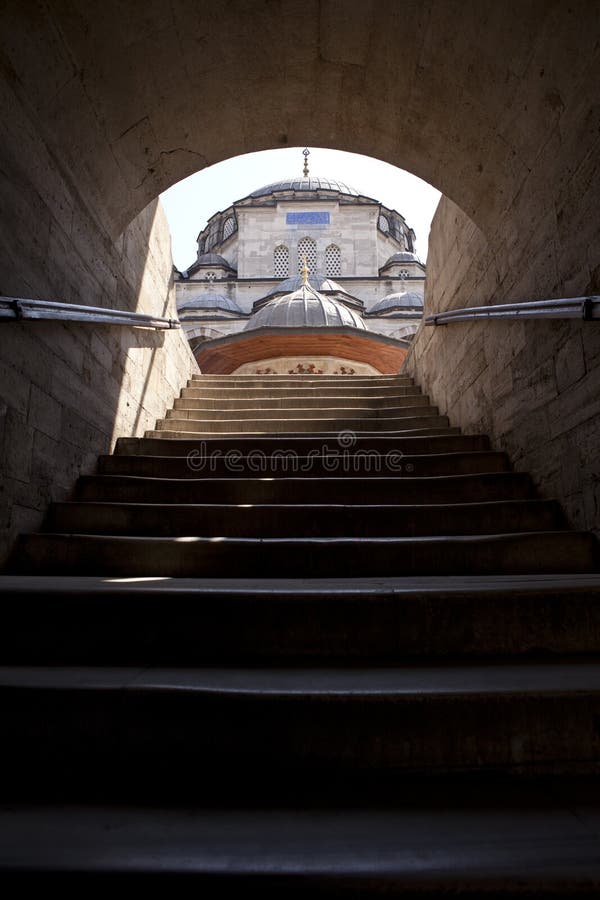 Mosque through tunnel stock photo. Image of touristic - 24100438