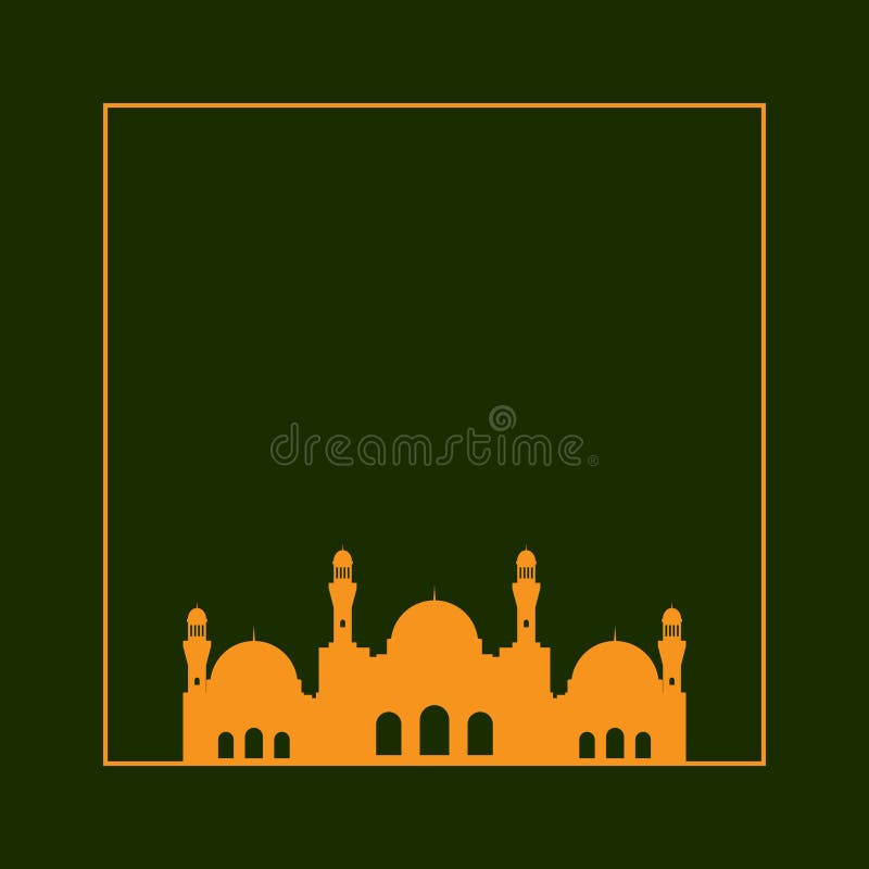 Mosque Vector Illustration for Background Stock Vector - Illustration ...
