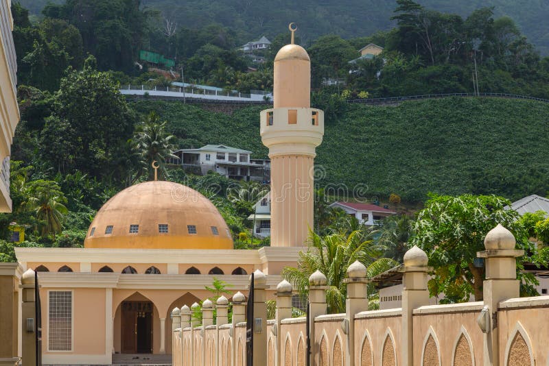 Mosque of Victoria Mahe Seychelles Stock Image - Image of capital ...