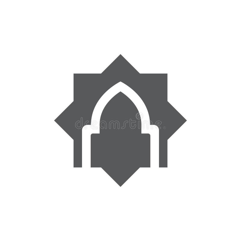 Mosque Window Vector Icon Design Template Stock Illustration ...